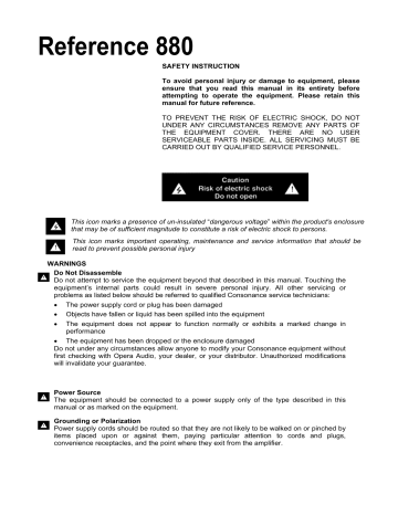 Opera Audio R880 User Manual | Manualzz