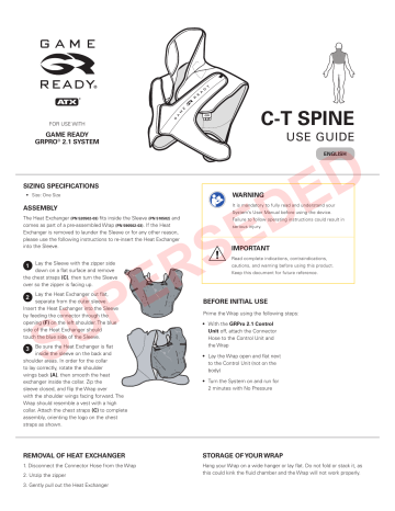 Game ready ATX C-T SPINE WRAP User Manual - Read Online & Download ...