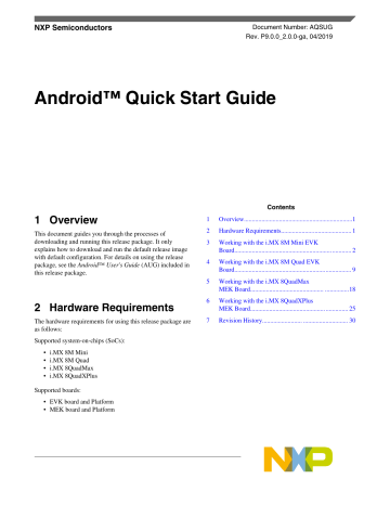 NXP Semiconductors i.MX 8QuadXPlus Quick Start Manual | Manualzz