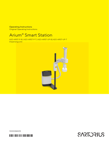 Sartorius Arium H2O-ARST-P-B Operating Instructions Manual | Manualzz