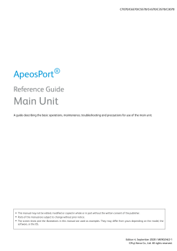Fuji Xerox ApeosPort C3070 - Reference manual