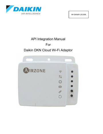 Daikin Airzone Api Integration Manual | Manualzz