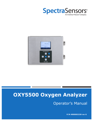 Spectrasensors OXY5500 Operator's Manual | Manualzz