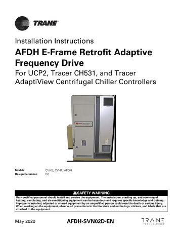 Trane CVHF Installation Instructions Manual | Manualzz
