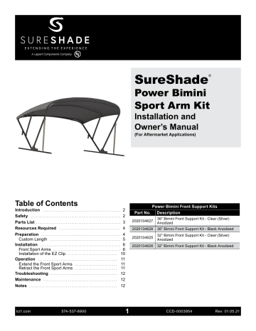 SureShade 2020134627 Installation And Owner's Manual | Manualzz
