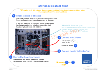 Spirent GSS7000 Quick Start Manual | Manualzz