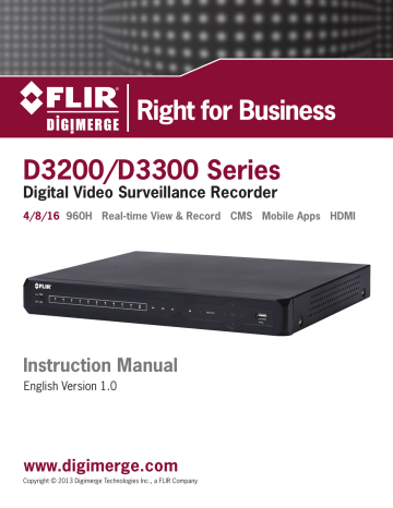 FLIR Digimerge D33084T Instruction Manual | Manualzz