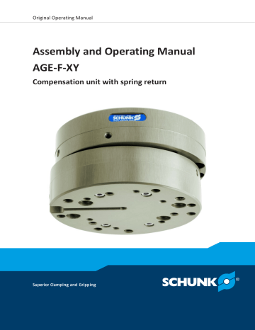 SCHUNK AGE-F-XY Series Assembly and Operating Manual | Manualzz
