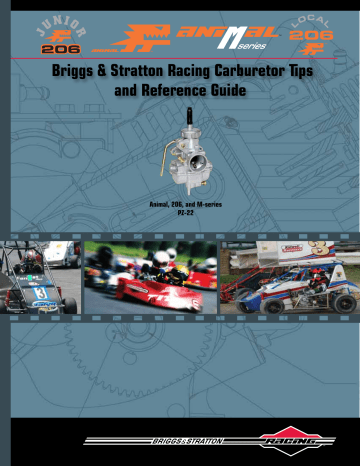 Briggs & Stratton Racing Animal Series Reference Manual | Manualzz