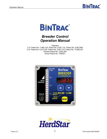 BinTrac Breeder Control Operation Manual | Manualzz