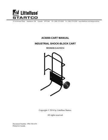 Littelfuse Startco AC6000-CART Manual | Manualzz