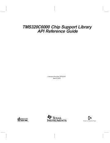 Texas Instruments TMS320C6000 DSP Reference Manual | Manualzz