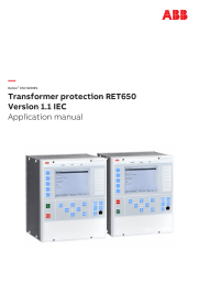 ABB ret650 - Product Manual, Applications Manual, Technical manual