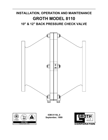 Groth 8110 Installation, Operation & Maintenance Manual | Manualzz