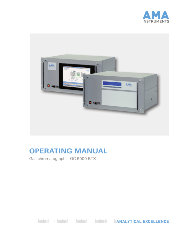 AMA Instruments The GC 5000 BTX Operating Manual | Manualzz