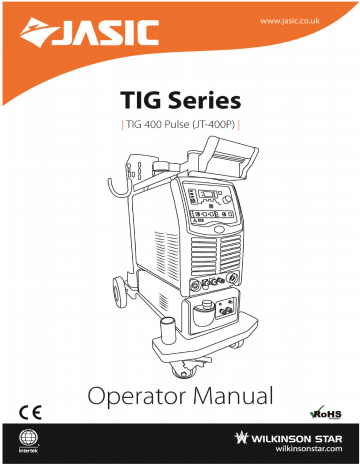 Jasic TIG 400 Pulse Operator's Manual - Download & Read | Manualzz