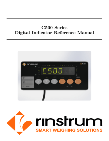 Rinstrum C500 Series Reference Manual | Manualzz