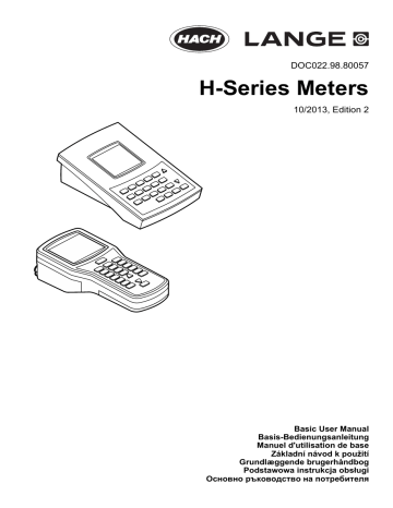 HACH LANGE H-Series Basic User Manual | Manualzz