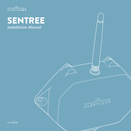 AlertLabs SENTREE - Installation manual, Manual