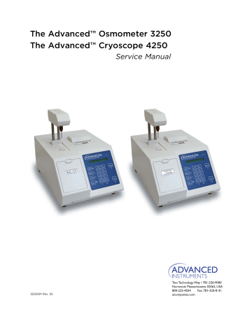 Advanced Instruments 3250 Service Manual | Manualzz