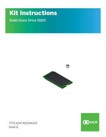 NCR 7772-K255 SSD Installation Manual | Manualzz