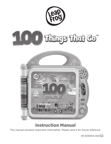 LeapFrog 100 Things That Go Instruction Manual | Manualzz