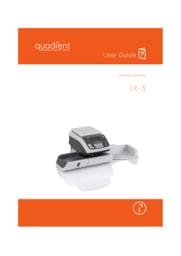 quadient iX-3 Series - User manual, User Guide, installation Guide