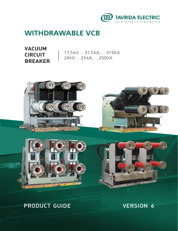 TAVRIDA ELECTRIC VCB25 Product Manual - Read Online, Download PDF ...