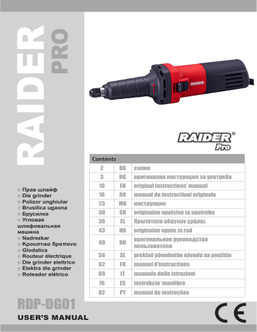 Raider Pro RDP-DG01 Die Grinder User Manual | Manualzz