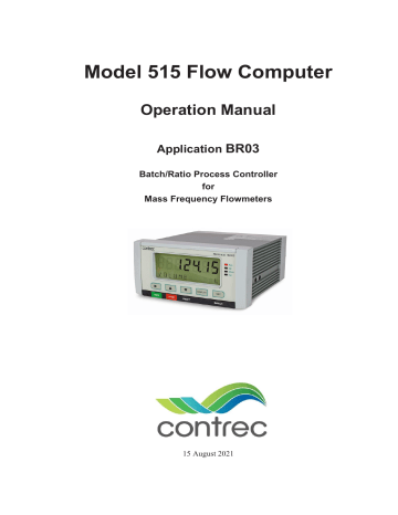 Contrec 515 BR03 Operation Manual | Manualzz