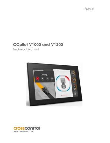 crosscontrol CCpilot V1000 Technical Manual | Manualzz