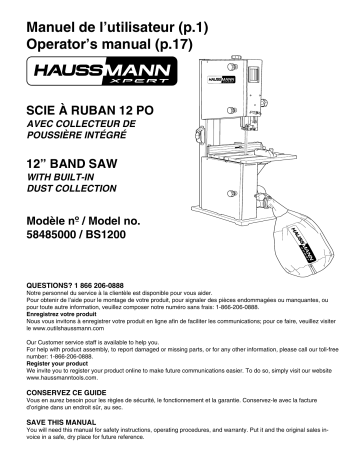 Haussmann 58485000 Operator's Manual - Online & Download | Haussmann ...