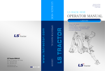 LS tractor LB3100 Operator's Manual | Manualzz