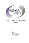 NOVA chat 5, NOVA chat 8, NOVA chat 10 User's Guide | Manualzz