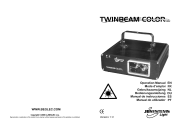 JB Systems Light TWINBEAM COLOR Operation Manual | Manualzz