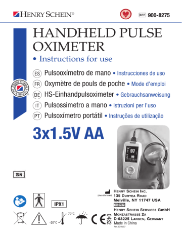 Henry Schein 900-8275 Instructions For Use Manual | Manualzz