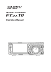 YAESU FTDX10 Operation Manual: Download PDF, Read Online | Manualzz
