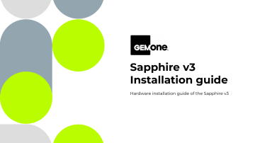 GemOne Sapphire v3 Installation Manual | Manualzz