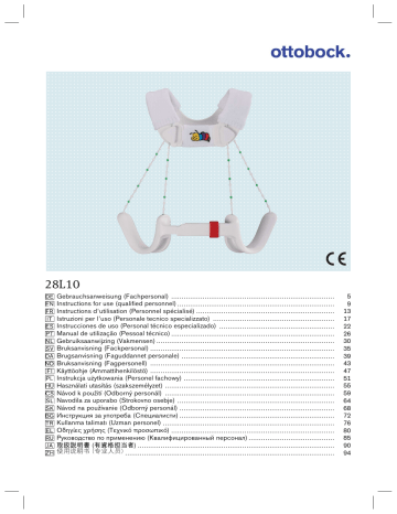 Otto Bock 28L10 L Hip Flexion Orthosis Manual | Manualzz
