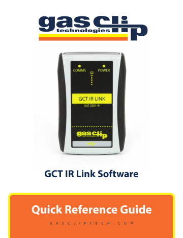 Gas Clip Technologies GCT IR Link Quick Reference Manual | Manualzz