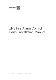 Ziton ZP3 - Installation and Maintenance Manual, Installation, Use and ...