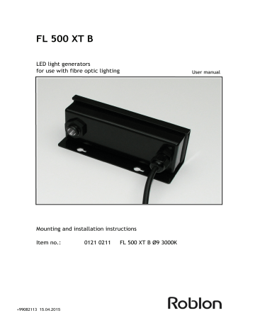 ROBLON FL 500 XT B User Manual | Manualzz