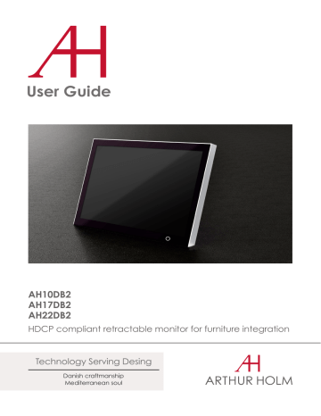 ARTHUR HOLM AH10DB2 User Manual - Retractable Monitor | Manualzz