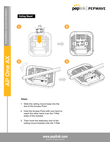 Pepwave AP One AX Installation Recommendations | Manualzz