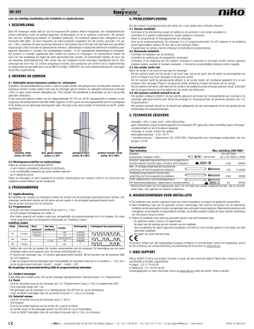 Niko Easywave 05-331 Manual - Wireless Control & Installation Guide | Manualzz