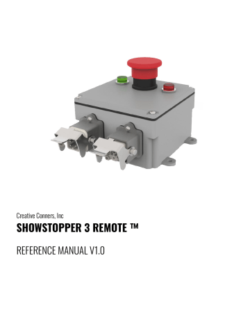 Creative Conners SHOWSTOPPER 3 E-STOP HUB Reference Manual | Manualzz