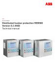 ABB Relion REB500 Technical Manual - Distributed Busbar Protection | Manualzz