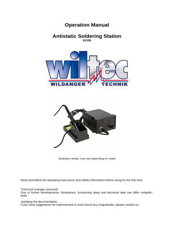 WilTec 61538 Operation Manual | Manualzz