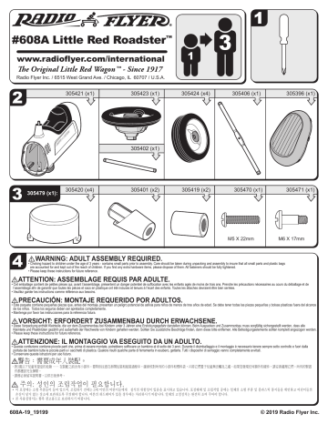 Radio Flyer Little Red Roadster 608A Guida Rapida | Manualzz