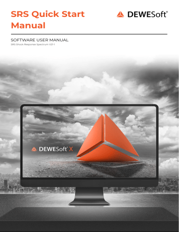 DEWESoft X SRS Shock Response Spectrum Manual | Manualzz